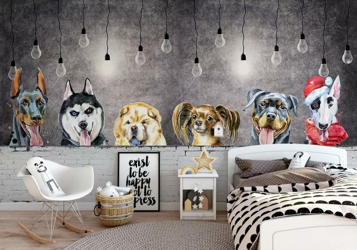 Dog Print Wallpaper For Walls