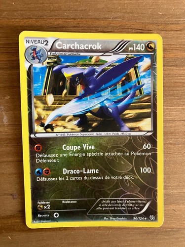 CARTE POKEMON RARE HOLO Carchacrok 90/124 Dragons exaltés PCA? proche ...