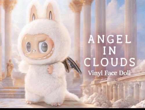 Popmart The Monsters Zimomo Series Labubu Angel in Clouds Vinyl Face ...