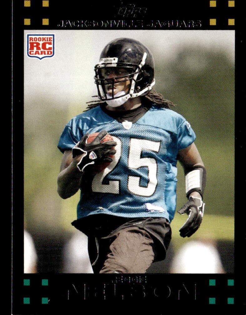 Reggie Nelson 2007 Topps Rookie Rookie Card #386 Jacksonville Jaguars ...