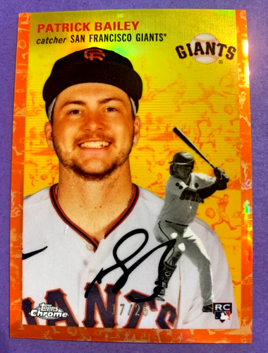 patrick bailey 2023 topps chrome platinum Orange Refractor /25 Giants ...