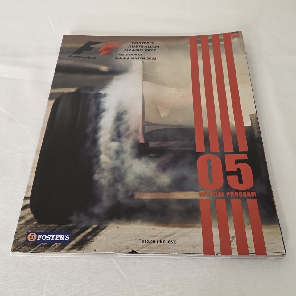 Melbourne Formula One Grand Prix Program Lot (7) 2003 04 05 06 07 08 09 ...