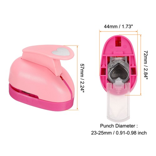 1.7" x 2.8" Paper Punch Shapes Mini Hole Puncher Heart for DIY Craft ...