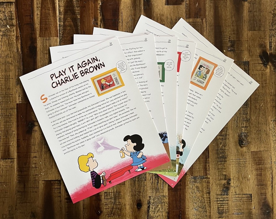 Official U.S. Postage Celebrating Peanuts Complete Stamp Collection ...