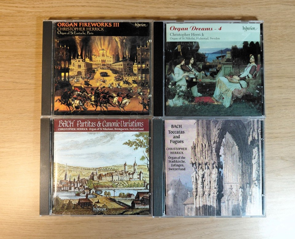 Lot Of 13 CD Christopher Herrick Organ Bach Sweelink Hyperion 18 Discs ...