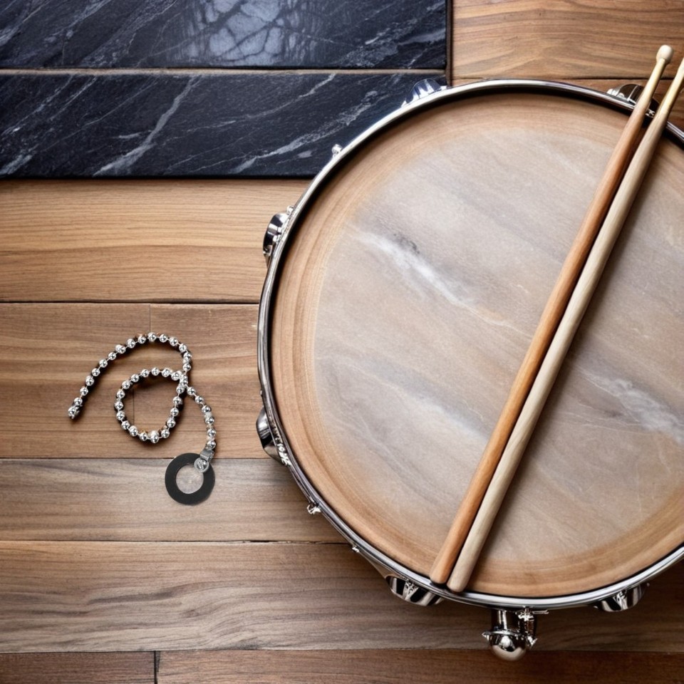 2PCS Drum Cymbal Chain - Metal Cymbal Chain Drum Accessories Percussion ...