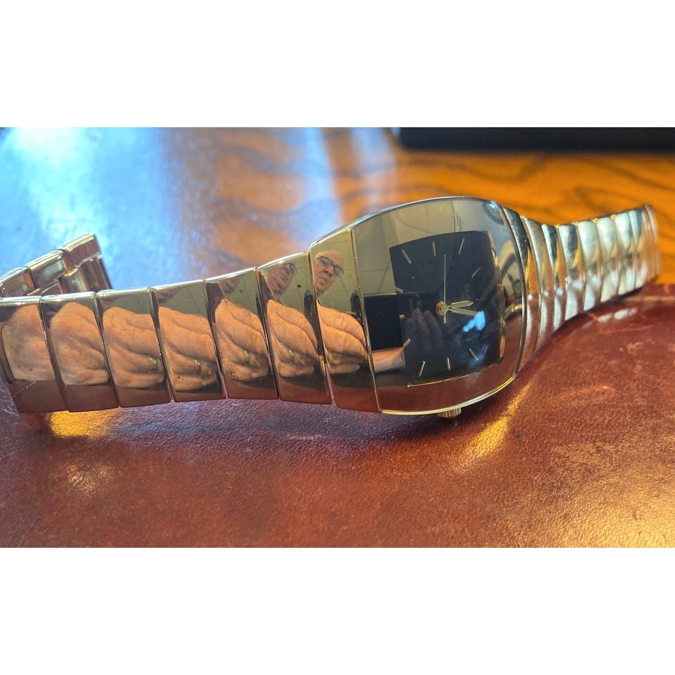 Men's 33mm Gold Tone Qmax Crystal Watch, H8793 | eBay