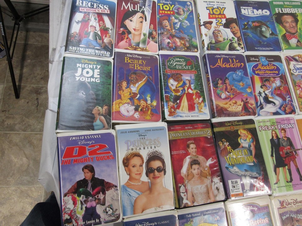 Lot of 48 Disney VHS Classics Clamshell All Different Titles | eBay