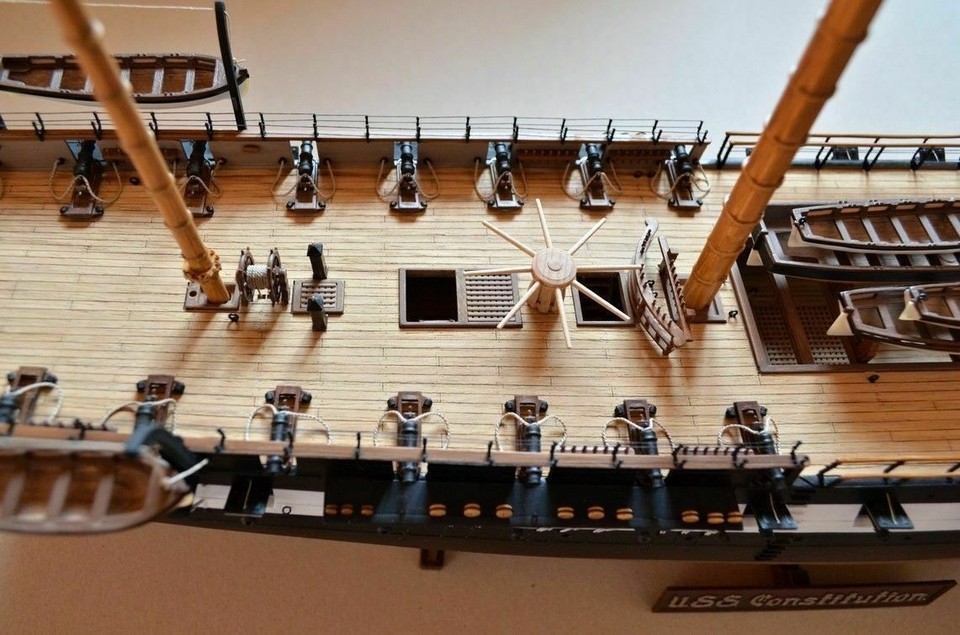 Revell USS Constitution 1:96 - laser cut wooden deck for model | eBay