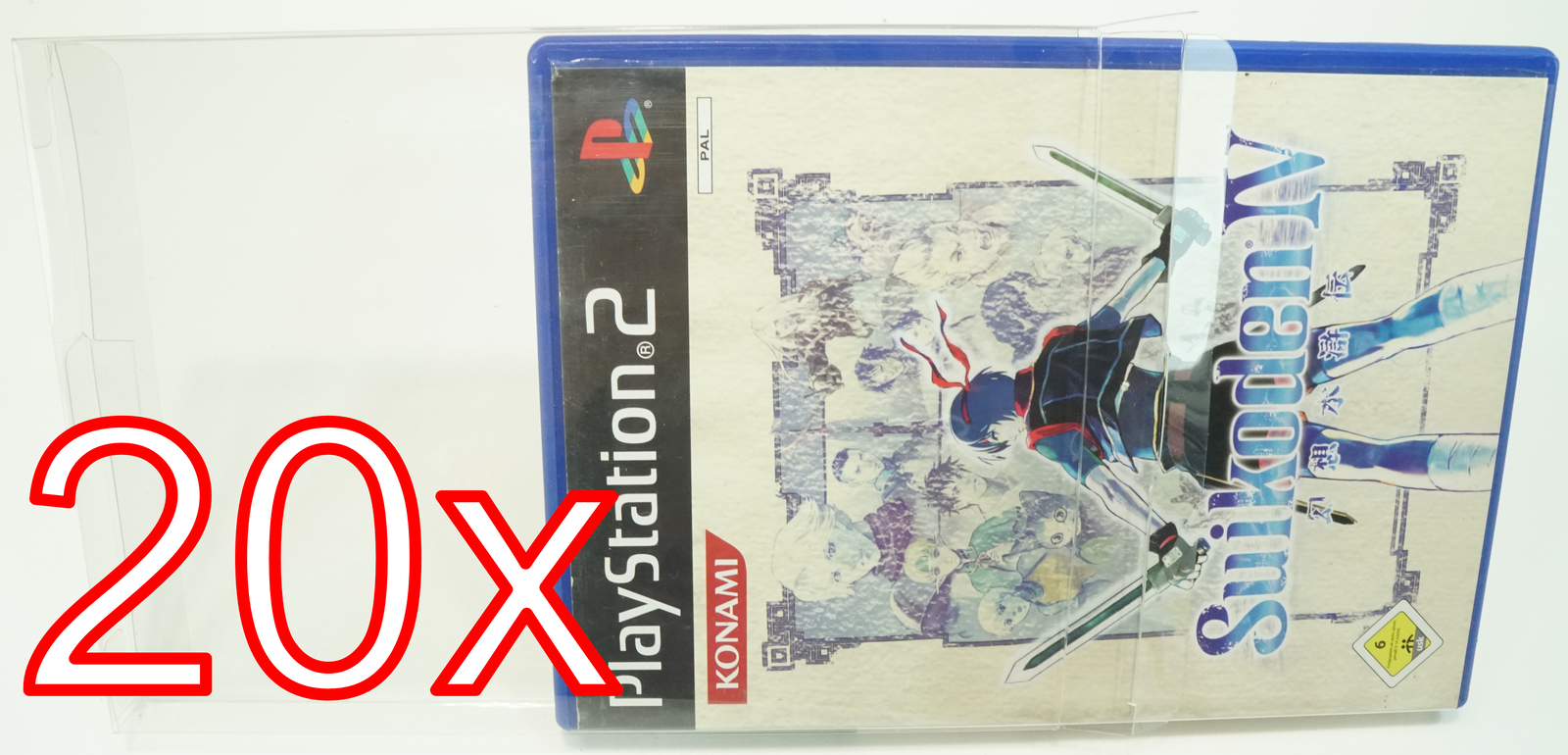 20 X clear vision protection case Playstation 2 / PS2 game packaging ...