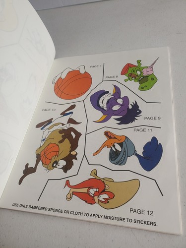 Space Jam Landoll's Secret Stuff Complete Sticker Book 1996 Michael ...