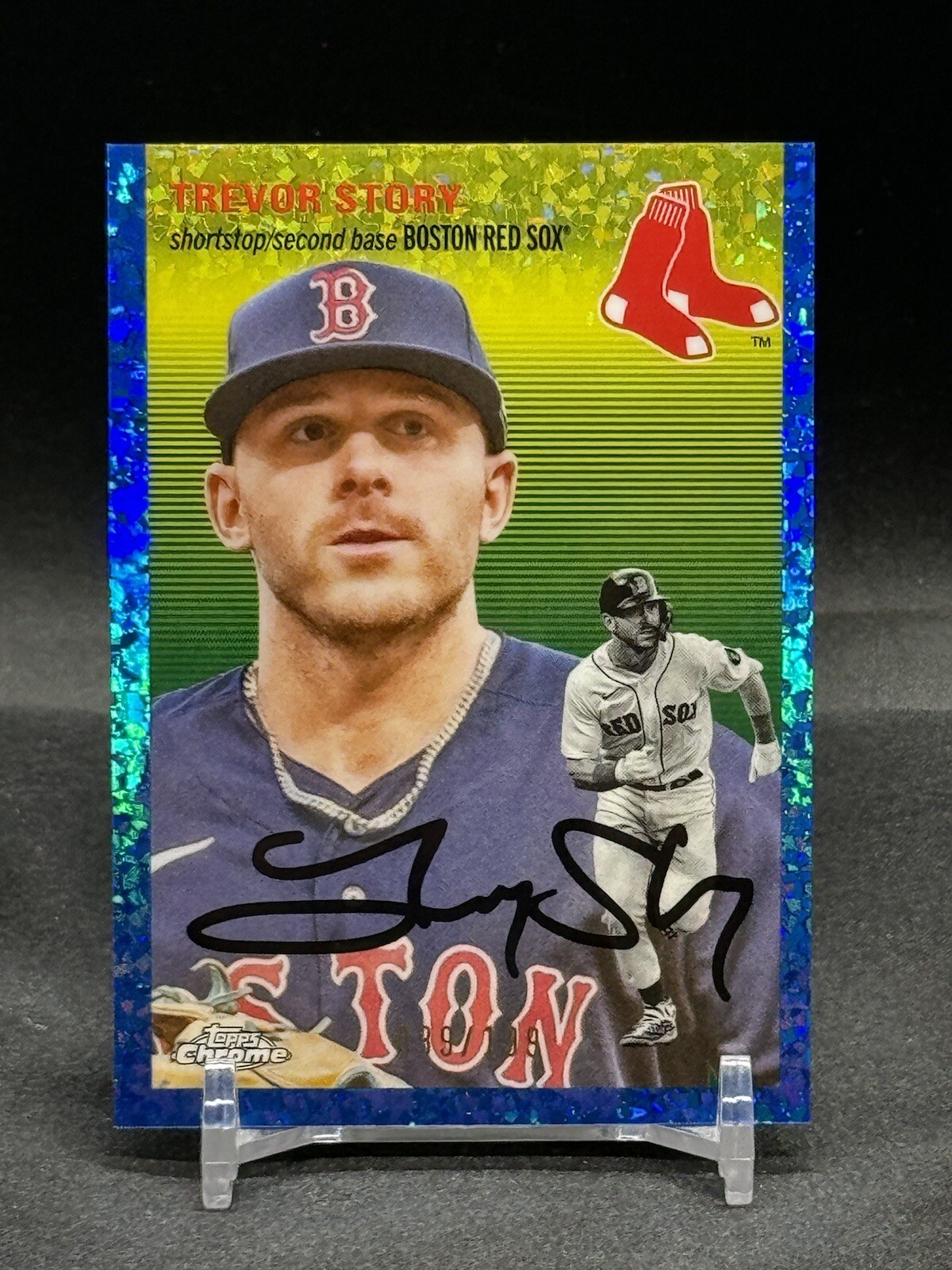 2023 Topps Chrome Platinum Anniversary - Trevor Story #247 Blue Mini ...