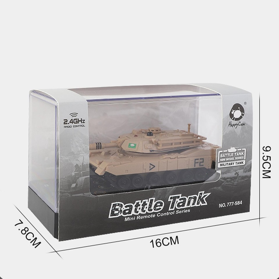 RTR Infrared Battle Tank RC Military Model Turret Rotate Mini Toy Gift ...