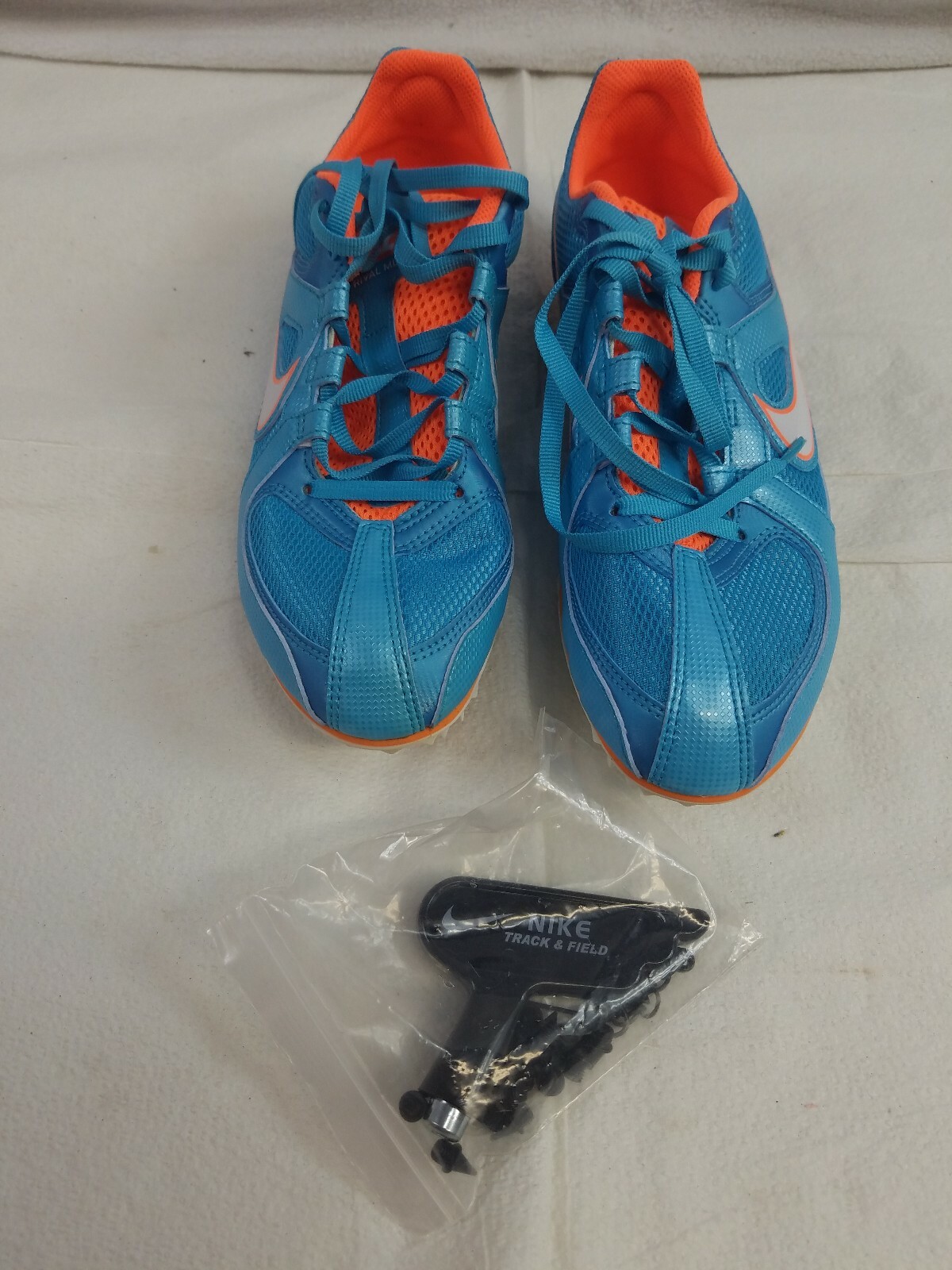 Nike Zoom Rival MD 6 Women's Middle Distance Track Shoes Blue Wht Org ...