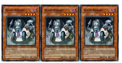 Yugioh- 3X Giant Kozaky - Common - 1st Edition - CRV-EN022 - Near Mint ...