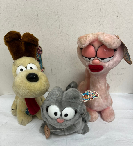 Vintage 1980's GARFIELD Plush toys Arlene Nermal Odie Dakin stuffed ...