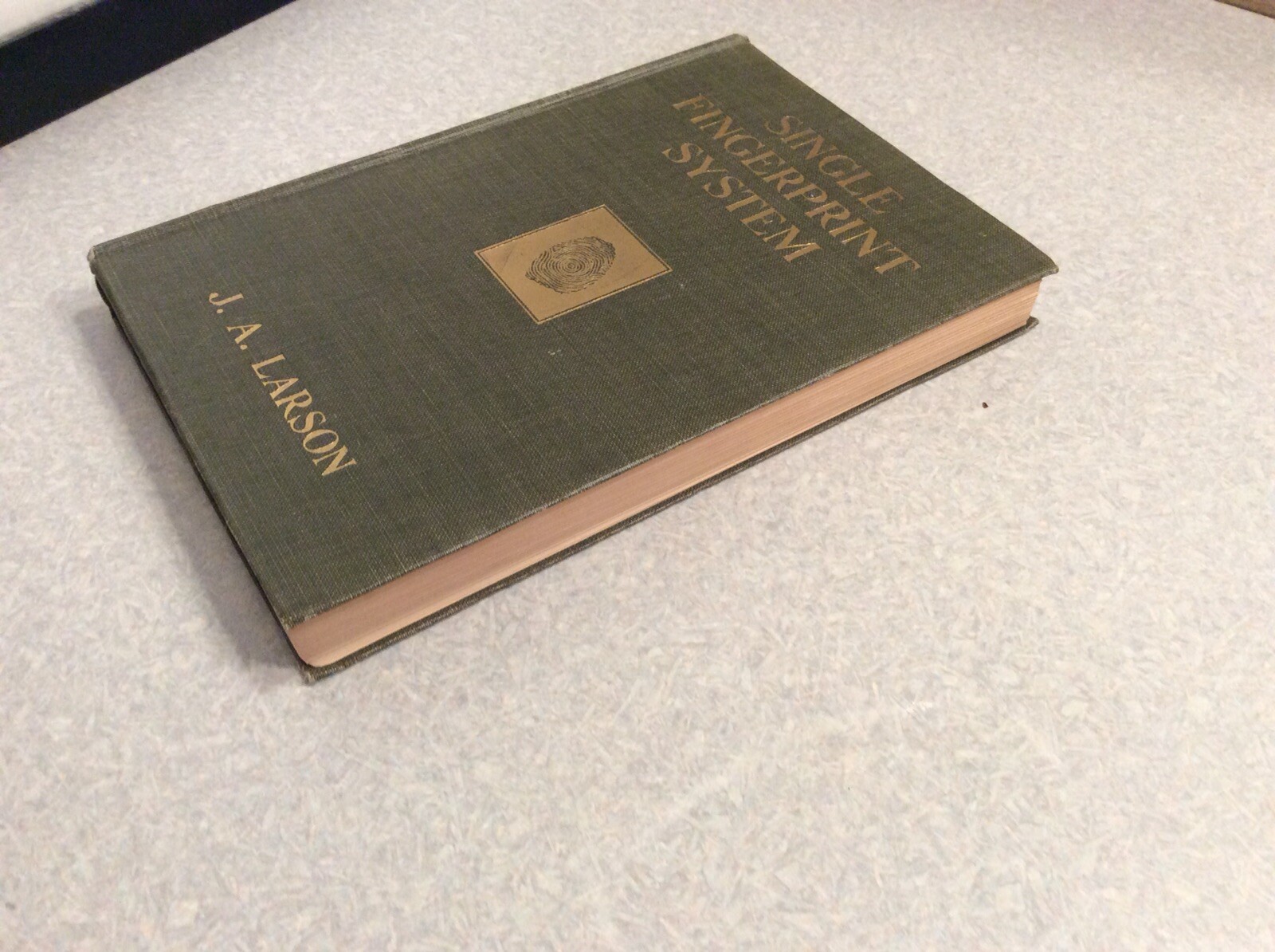 1924 John Augustus Larson SINGLE FINGERPRINT SYSTEM Crime POLICE ...