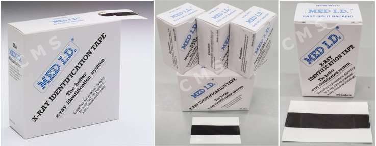 MED ID X-Ray Identification Tape 2" (3/4" Writeable) Rolls And Strips X ...