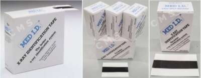 MED ID X-Ray Identification Tape 2" (3/4" Writeable) Rolls And Strips X ...