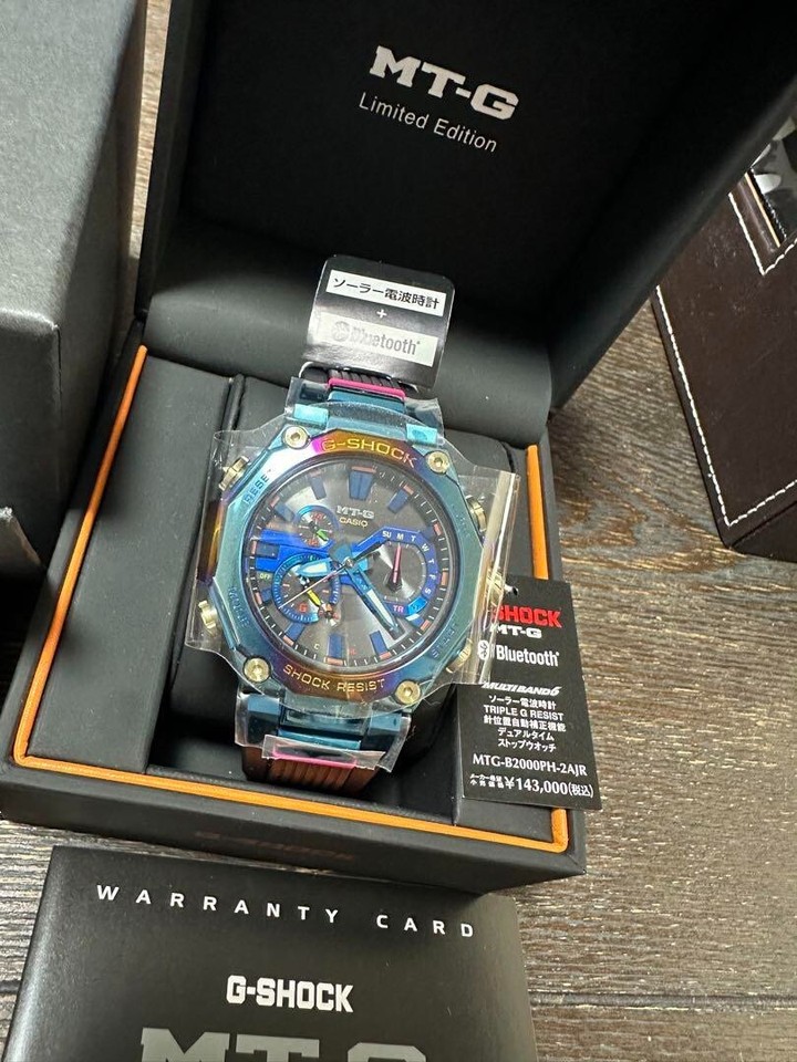 Casio G-SHOCK MT-G MTG-B2000PH-2AJR blue phoenix solar Wristwatch Men ...