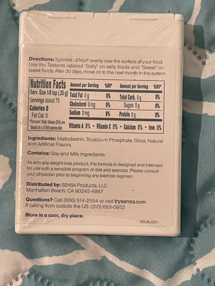 SENSA Weight Loss Month 3 System Alan Hirsch Factory Sealed Exp 06/05 ...