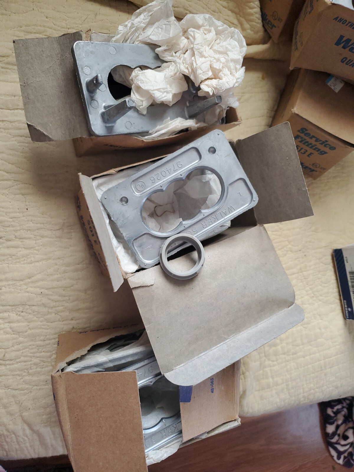 WALKER 501E TELEPHONE SERVICE ENTRANCE BOX, CAST ALUMINUM 974026 Set of ...