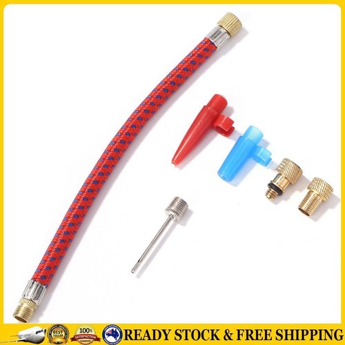 3Set Bicycle Tire Pump Adapter Ball Needle MTB Valve Connector Hose ...