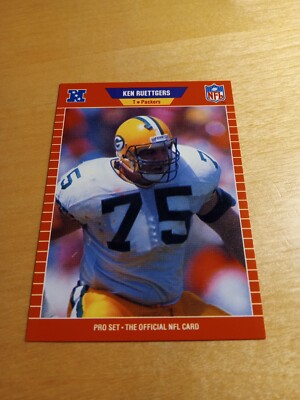 1989 Pro Set #136 KEN RUETTGERS Green Bay Packers ROOKIE Football Card ...