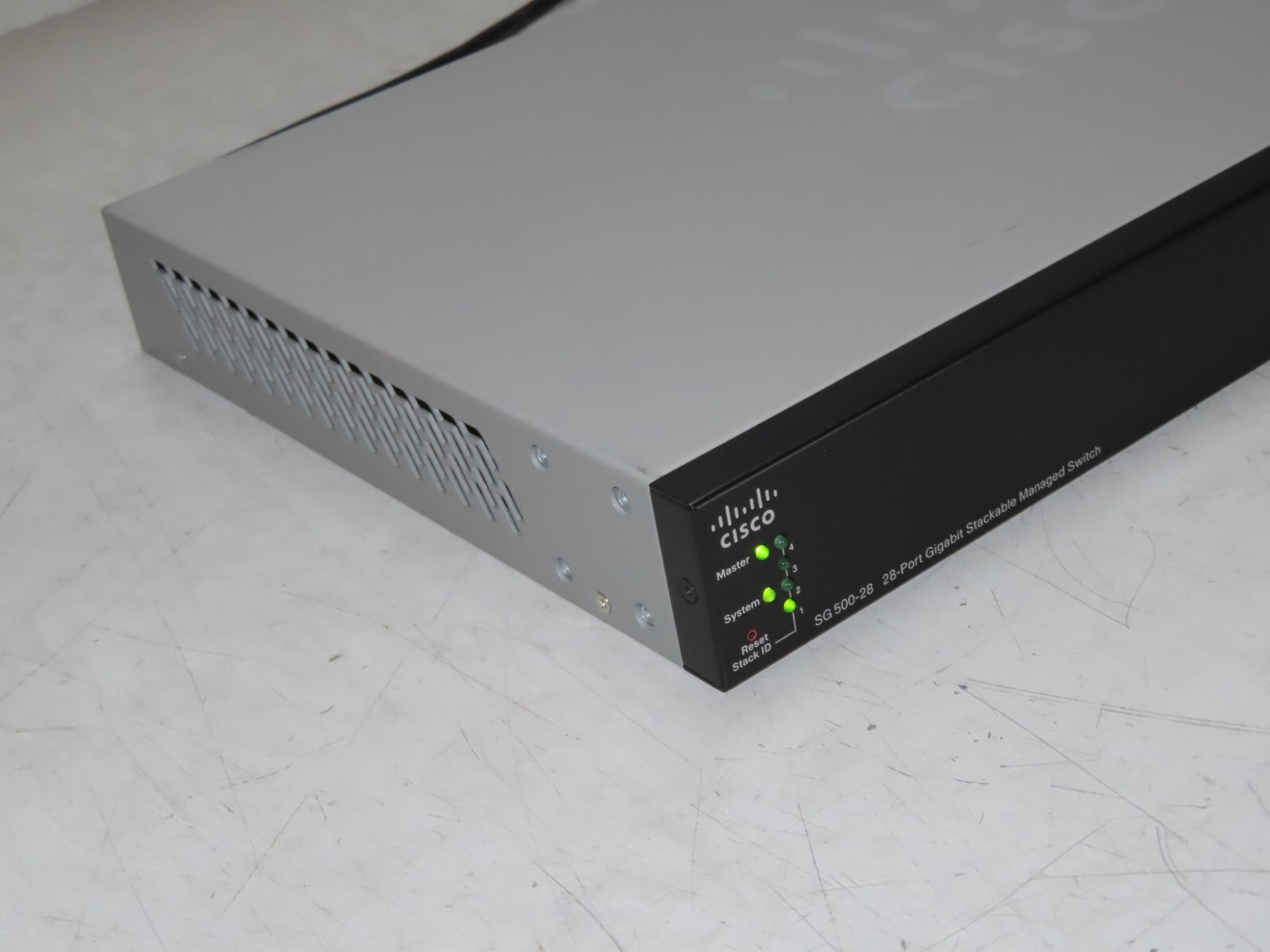 Cisco SG500-28 28-Port Gigabit Stackable Managed Network Switch SG500 ...