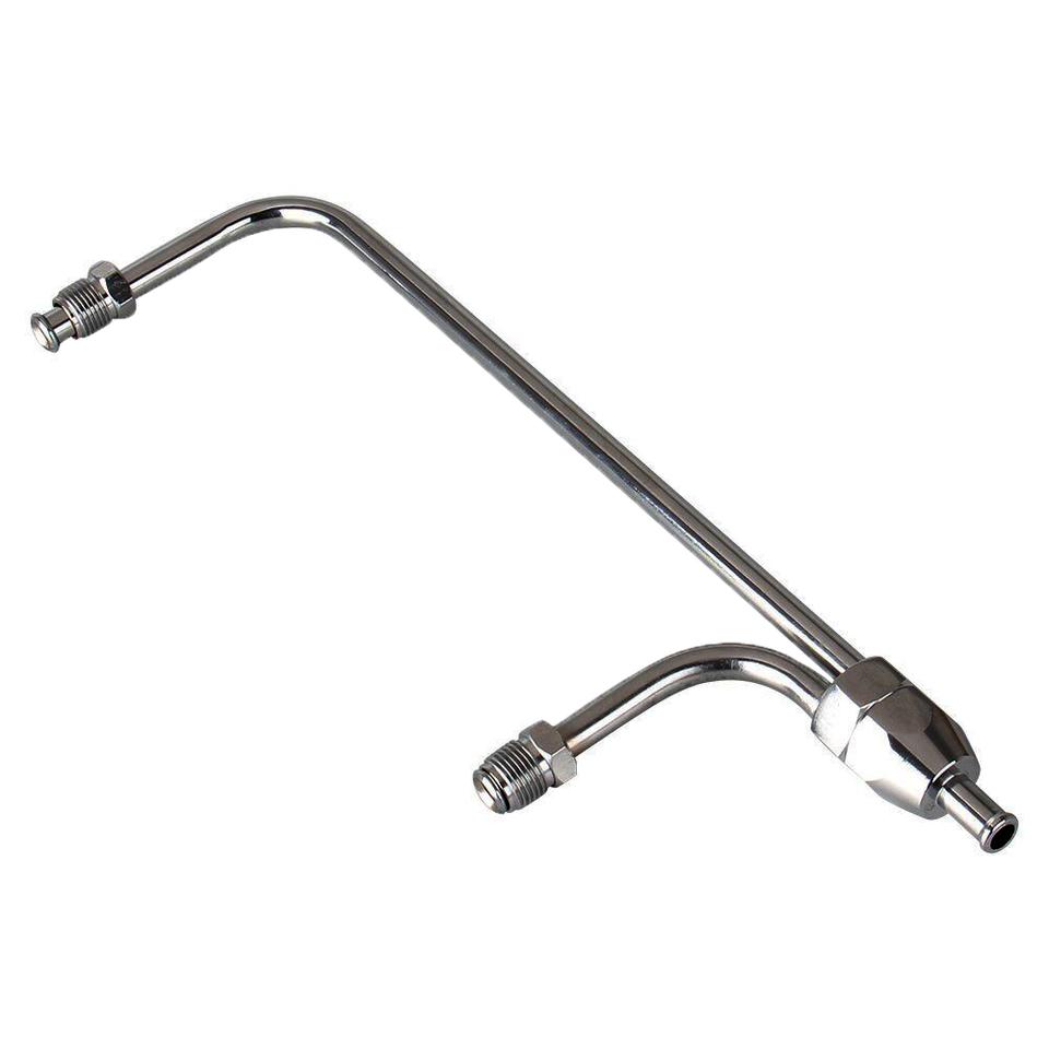 Chrome Gas Fuel Line For Holley 3310 4160 Vacuum Secondary Carburetor 3 ...