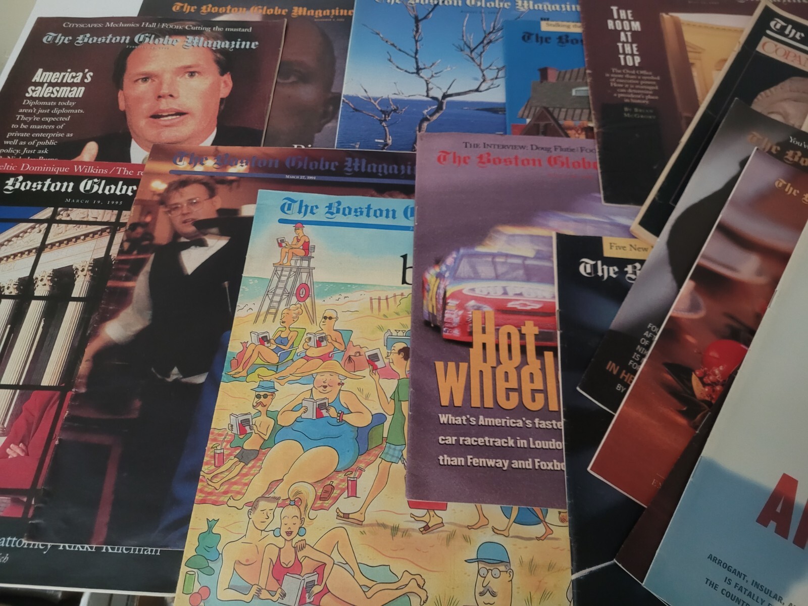 Individual Vintage Issues of the THE BOSTON GLOBE Magazine (1980s ...