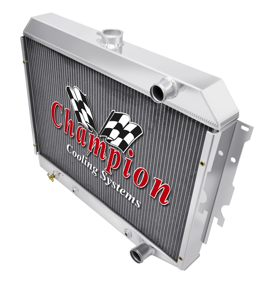 3 Row AAR Champion Radiator W/ 2 12" Fans for 1968 - 1973 Dodge Charger ...