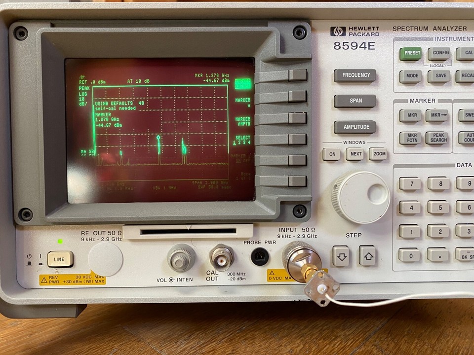 Hewlett Packard HP 8594E Spectrum Analyzer 9 kHz-2.9 GHz | eBay