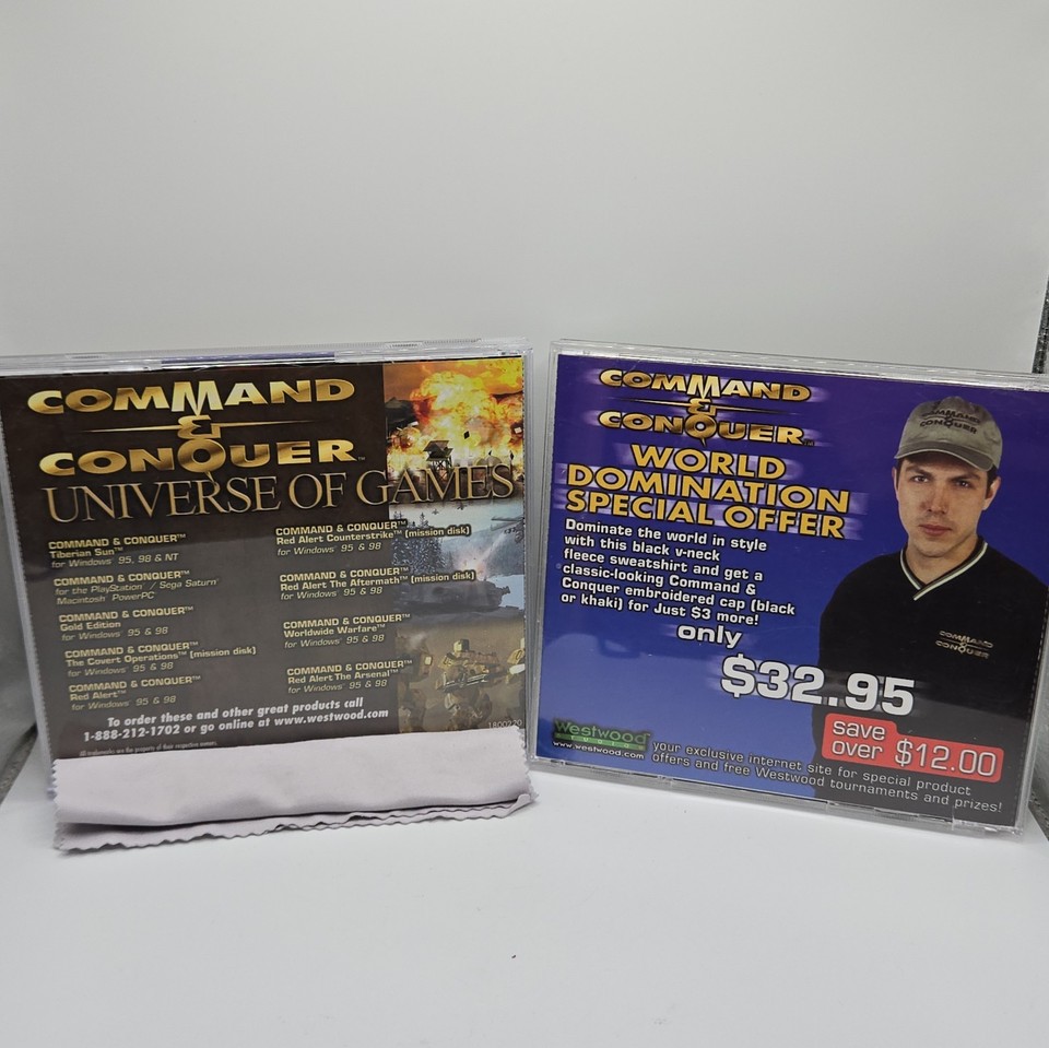Command & Conquer Tiberian Sun / Firestorm PC CD 3 Discs Westwood 1999 ...