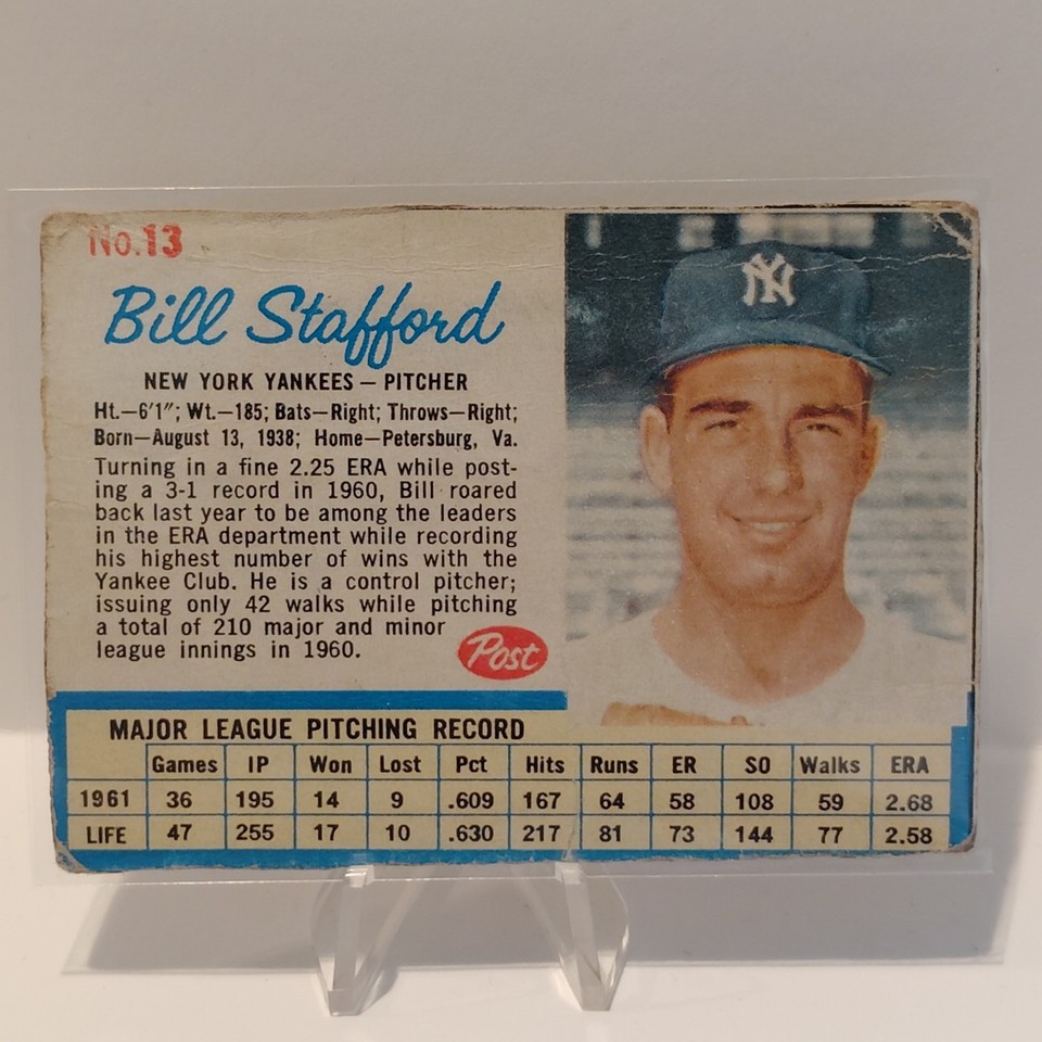 1962 Post Cereal Baseball Card Lot (5) Jim Gentile Bob Buhl Don Demeter ...