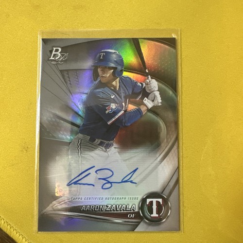 AARON ZAVALA 2022 Bowman Platinum AUTO TOP-38 Rangers | eBay