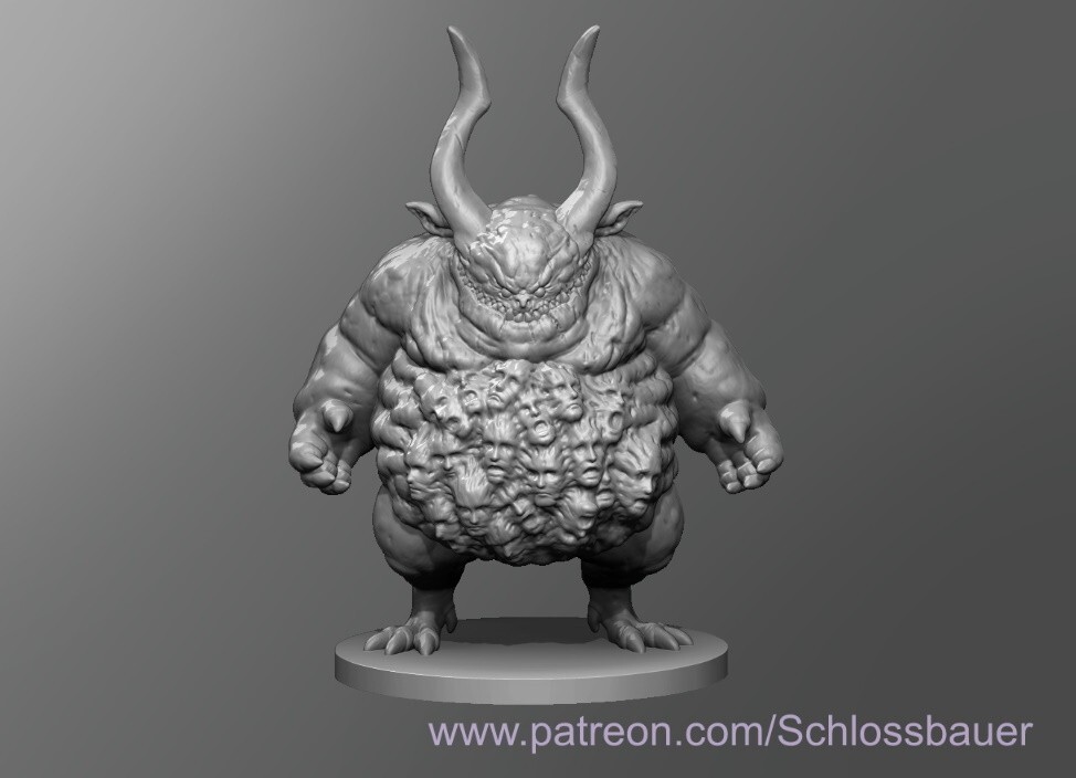 Solamith Demon Monster Manual 28mm Scale DND D&D Miniature SB | eBay
