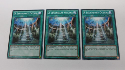 3x A LEGENDARY OCEAN SPELL 1ST EDITION SDRE-EN024 COMMON YUGIOH NM ...