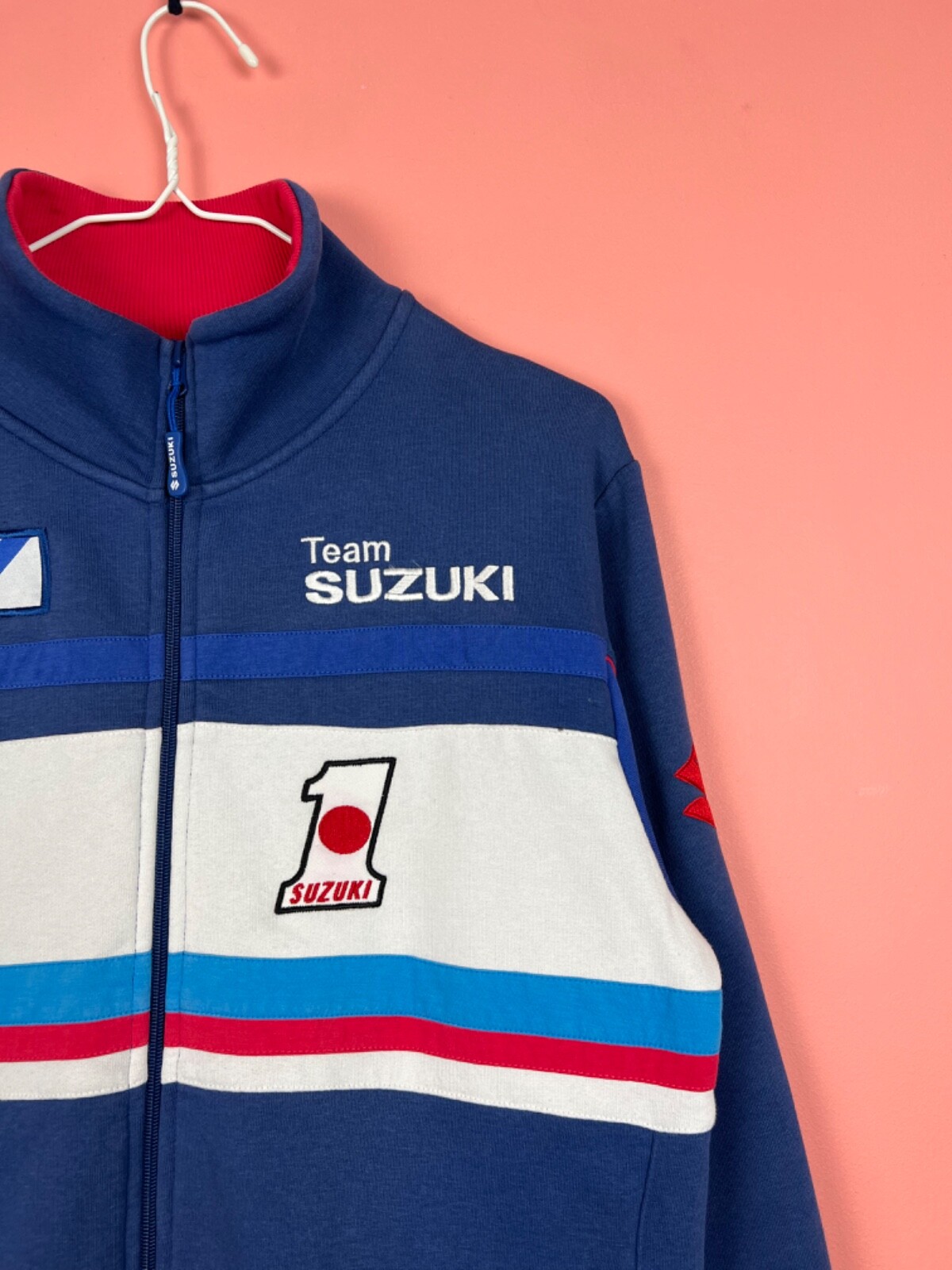 Suzuki racing zip streetwear logo - Gem