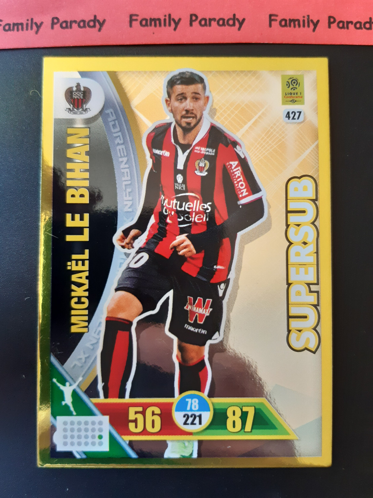 Mickaël Le Bihan 427 Supersub Nice Panini Adrenalyn Foot Ligue 1 2017 ...