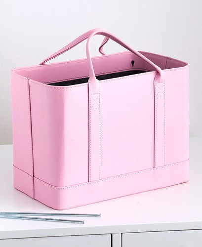 Chic File Folder Organizer Tote - Double Handled Portable Document ...
