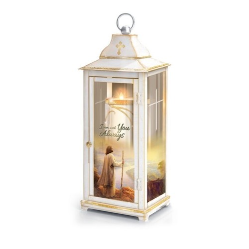 Greg Olsen Faith Lantern I Am With You Always Bradford Exchange Jesus ...