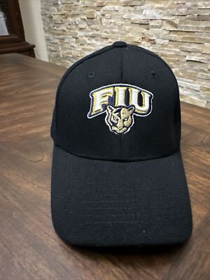 Florida International University, FIU Panther Black Baseball Cap Hat ...