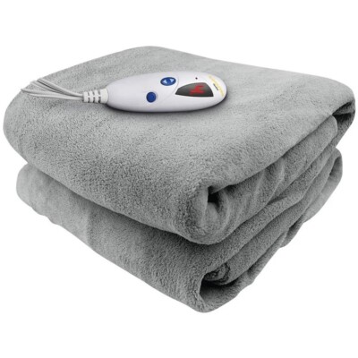 Biddeford Super Soft Micro Plush Throw Blanket Digital Grey | eBay