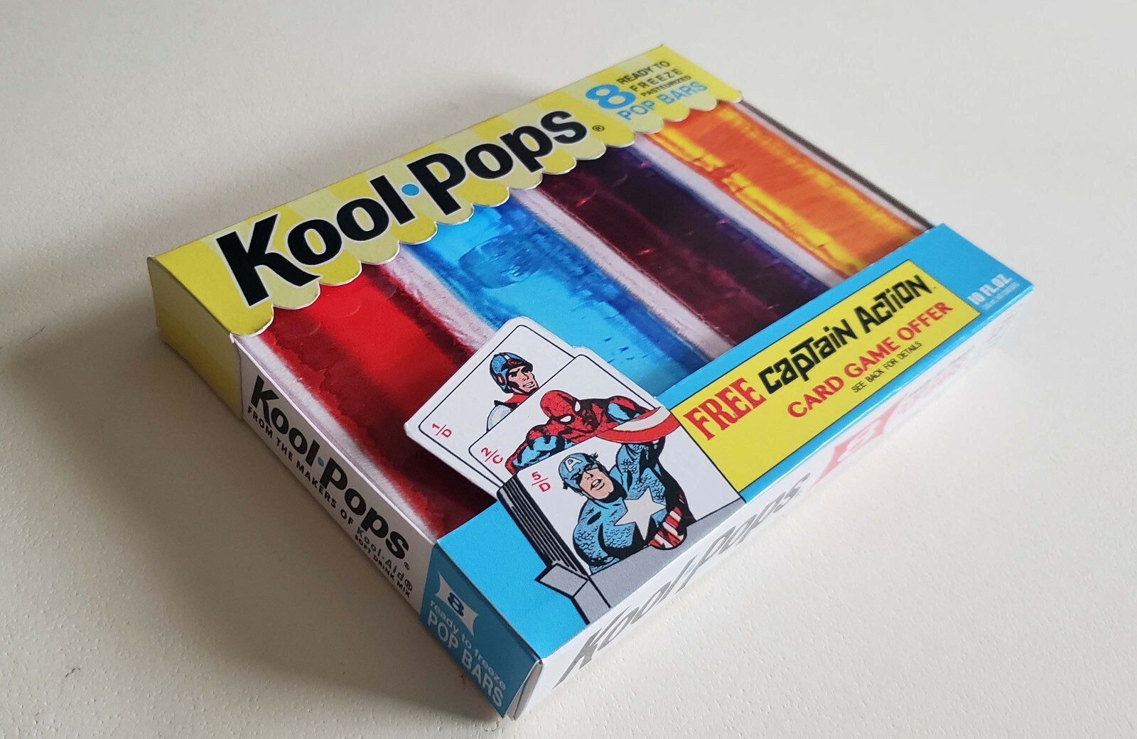 Captain Action Kool Pops Mail Away Package & Card Game Premium 1967 ...