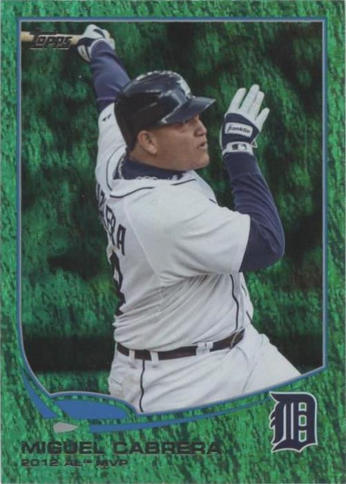 2013 Topps - Miguel Cabrera #374 Emerald Foil for sale online | eBay