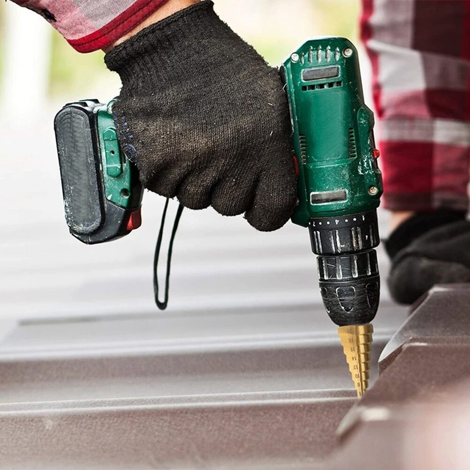 Foret Étagé à Rainure Droite HSS de 4 à 32 Mm, Foret Étagé pour le Bois ...