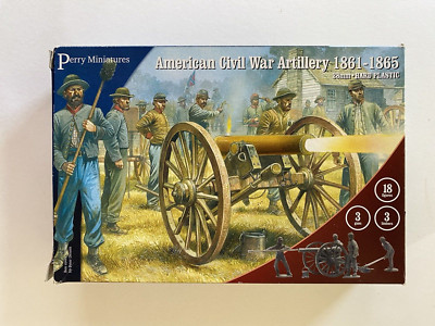 Perry Miniatures 28mm ACW Artillery 1861-65 Plastic Wargame Figures Kit ...