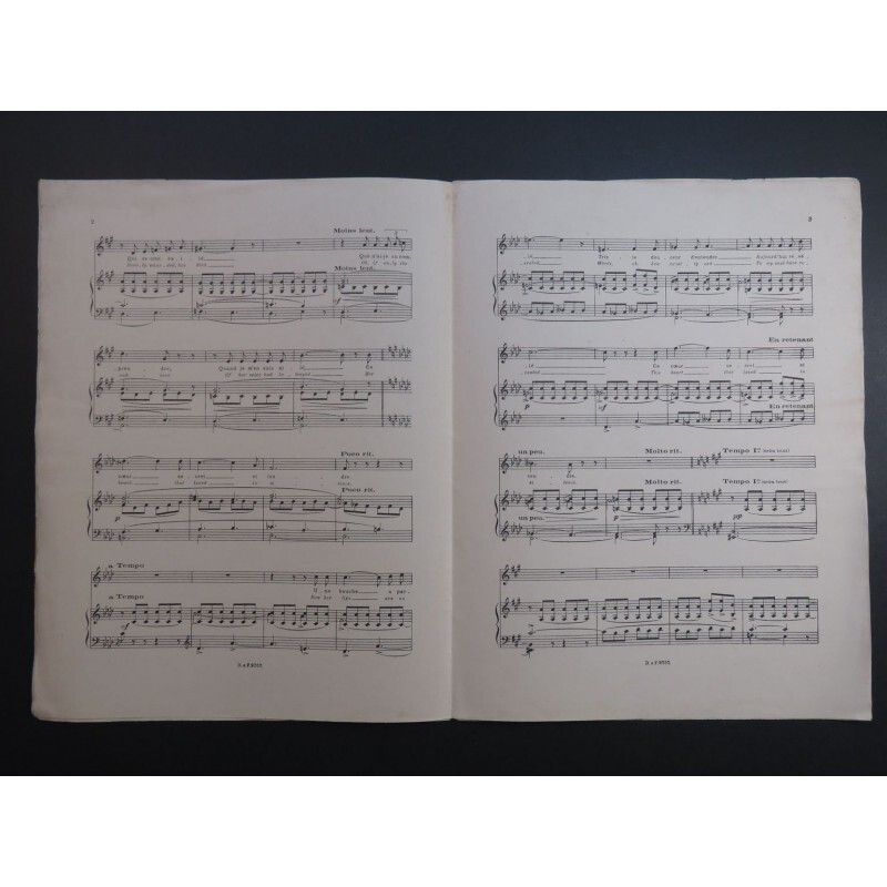 Roussel Albert Luce Canto Piano 1919 | eBay