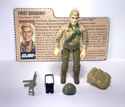 Duke Mail Away 100% Complete G.I. Joe 1983 Hasbro Vintage Action Figure ...